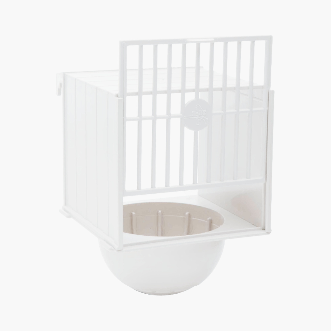 Keizersnest met Vast Nest Wit – Ø10 cm - Kanariefarm.nl