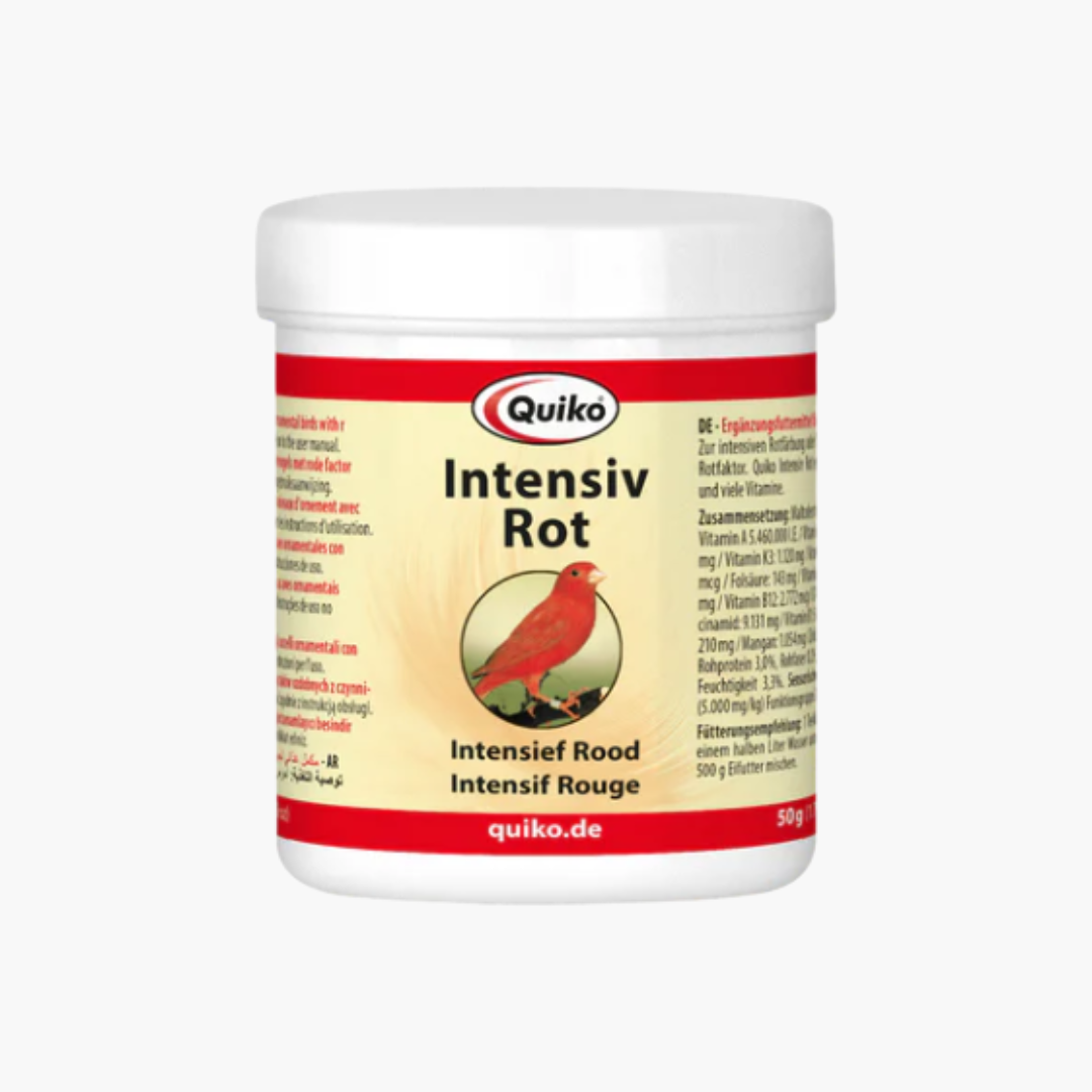 Quiko Rood Intensief - 50 Gram - Kleurbevordering - Kanariefarm.nl
